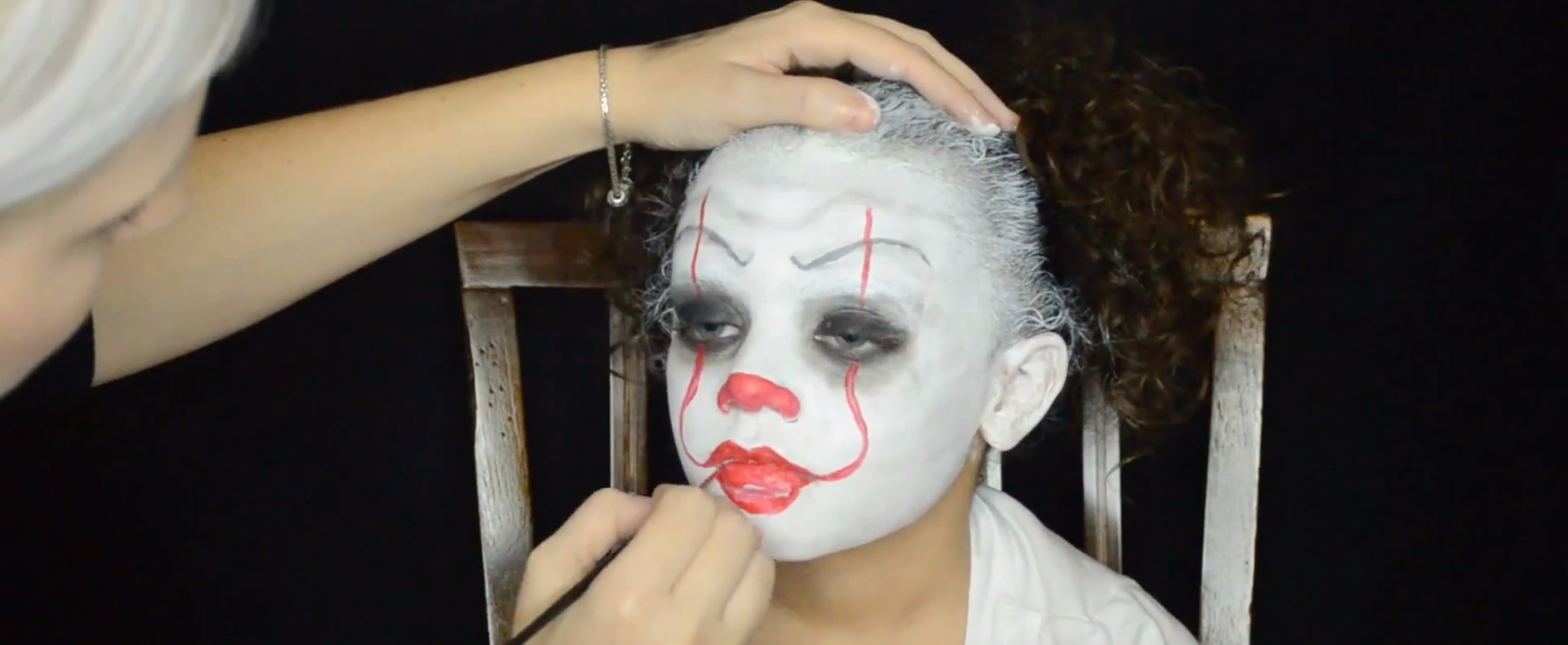 Pennywise Halloween Makeup Tutorial For Kids | POPSUGAR Family