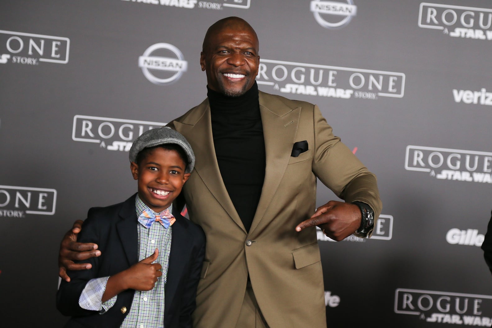 Terry Crews and His Son at Rogue One LA Premiere 2016 | PS Celebrity