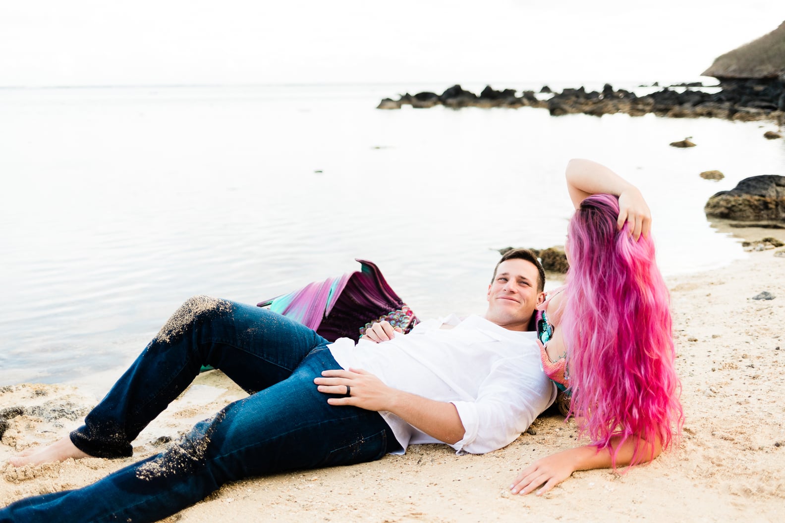 A Couple's Sexy Mermaid-Themed Photo Shoot | PS Love