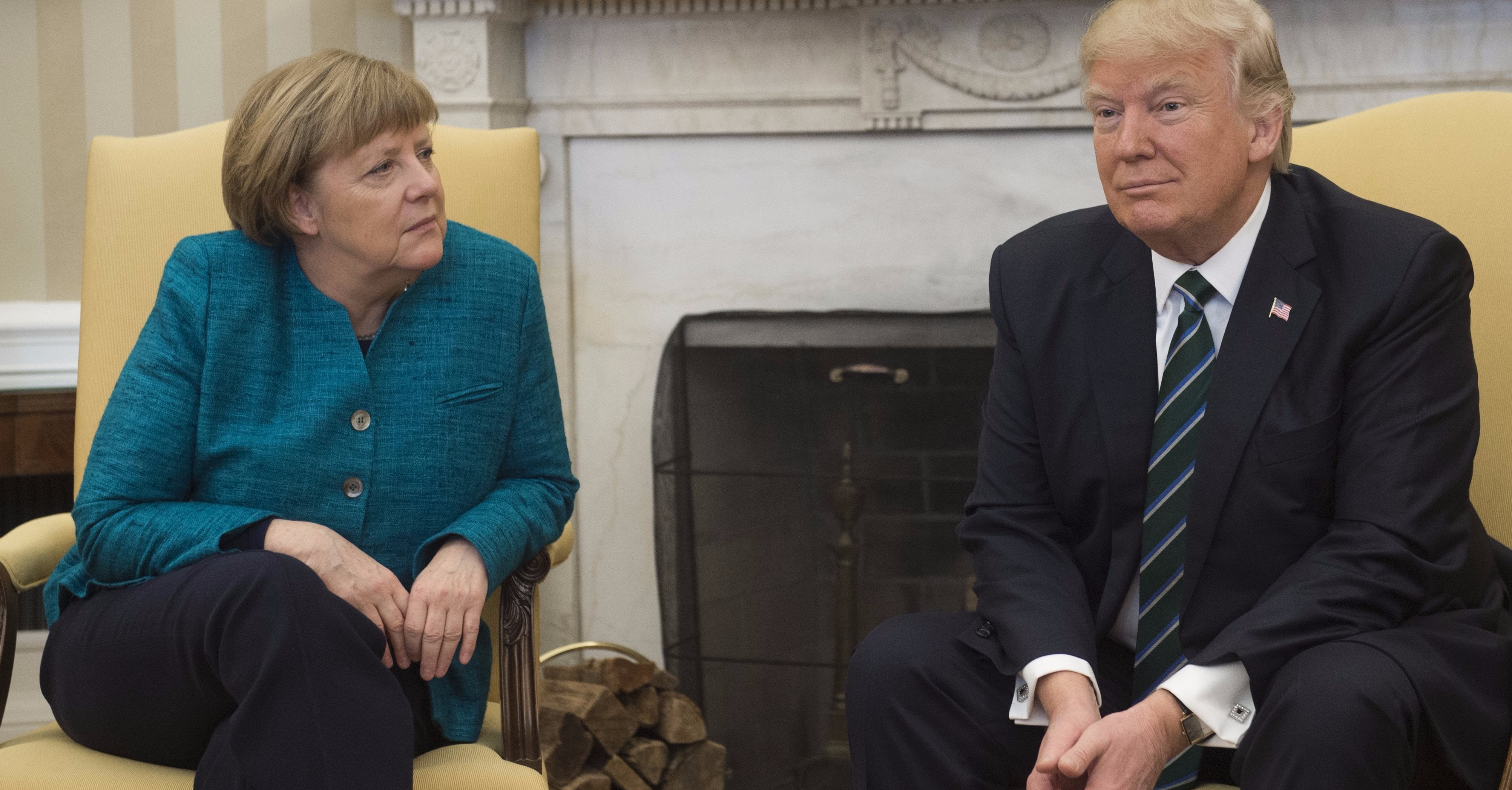 Donald Trump and Angela Merkel Handshake Memes | POPSUGAR Tech