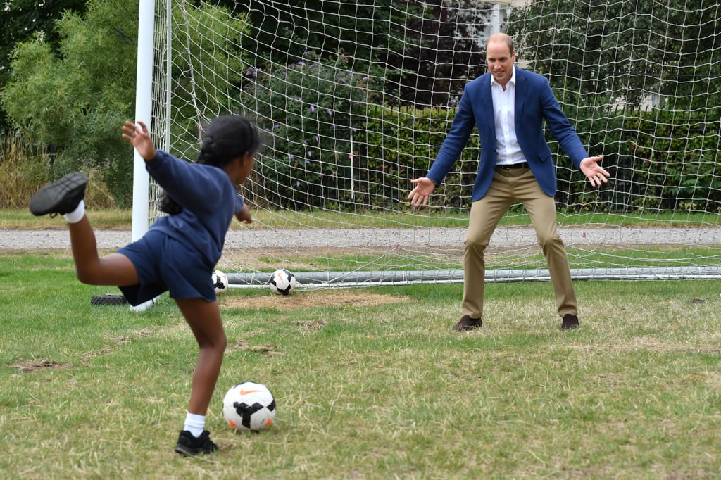 Prince William Playing Soccer With Kids in London July 2017 | POPSUGAR ...