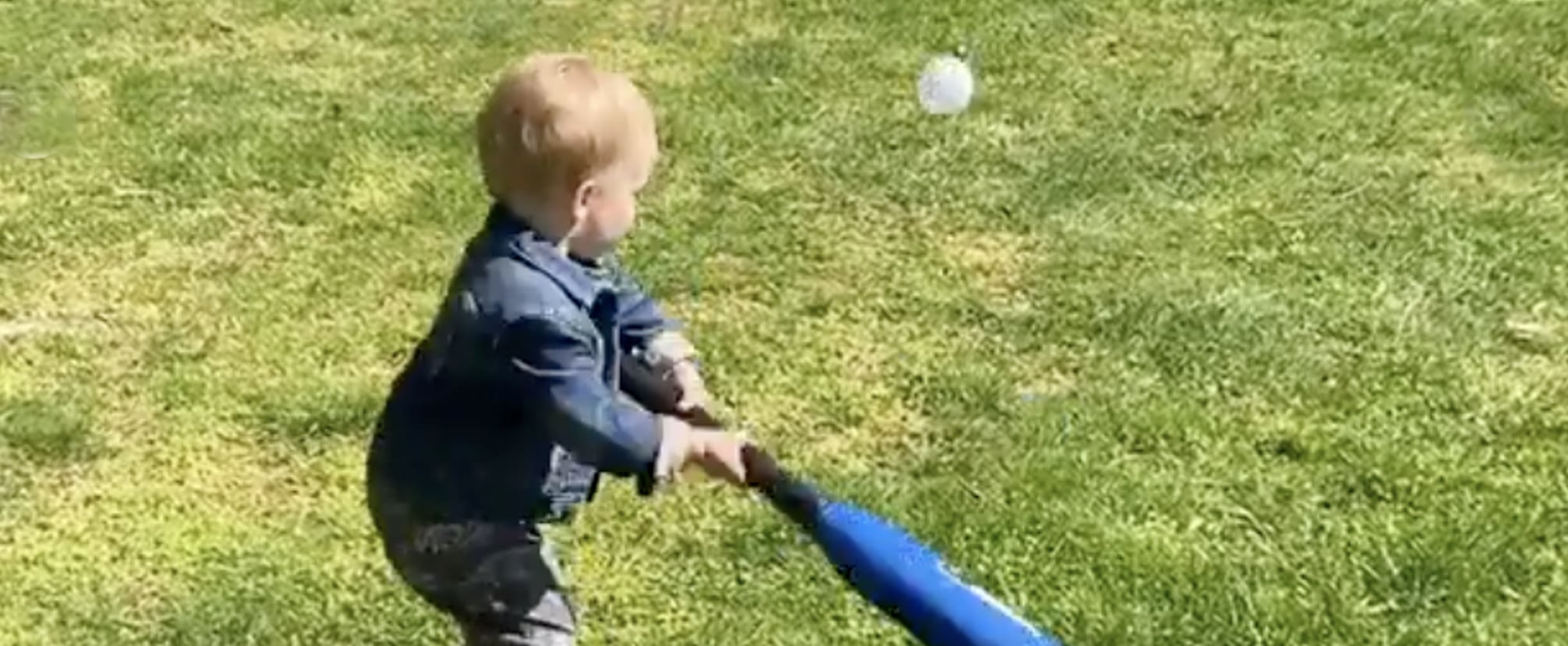 Toddler Boy Hitting Baseballs in the Backyard | Videos | PS Family