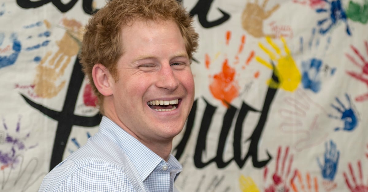 Prince Harry Puts Purple Handprint on Photographer's Head | POPSUGAR ...