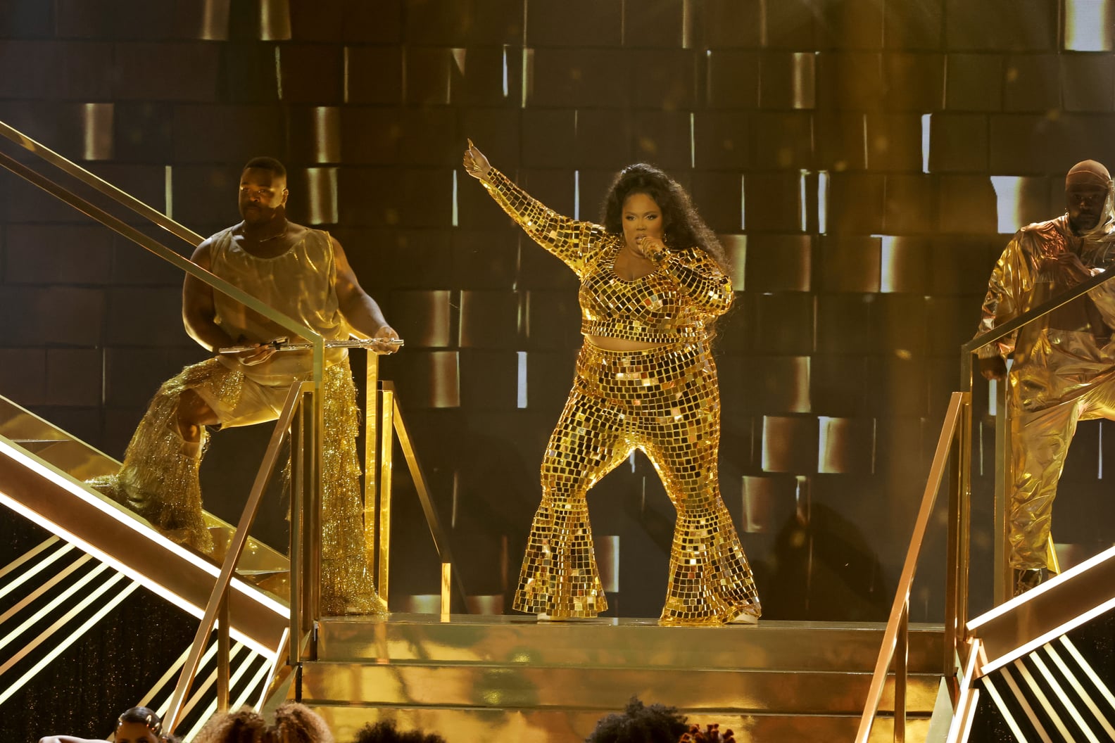 Lizzo Wears Gucci Dress With Leg Slit at 2022 BET Awards | POPSUGAR Fashion