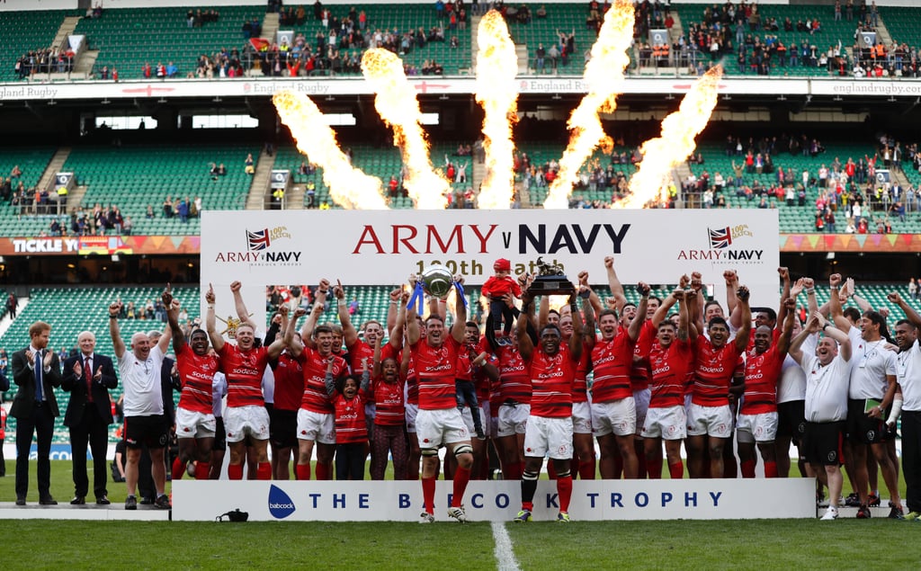 Prince Harry at Army Navy Rugby Match May 2017 | POPSUGAR Celebrity