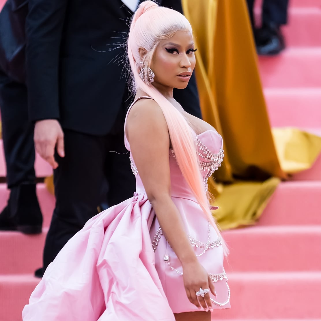 Nicki Minaj Wears Hot-Pink Crocs With Chanel Charms | POPSUGAR Fashion