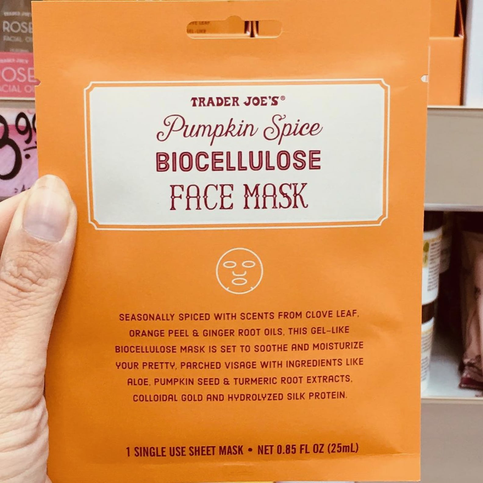 Trader Joe's Is Selling Pumpkin Spice Face Masks For $3 | PS Beauty