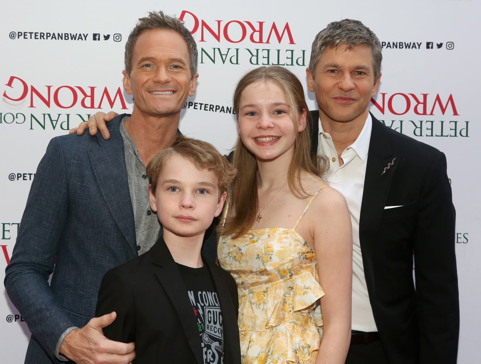 Neil Patrick Harris With His Twins at Peter Pan Goes Wrong | PS Celebrity