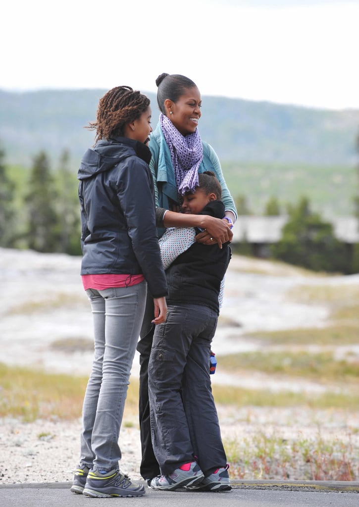 Michelle Obama Cute Pictures With Malia and Sasha | POPSUGAR Celebrity
