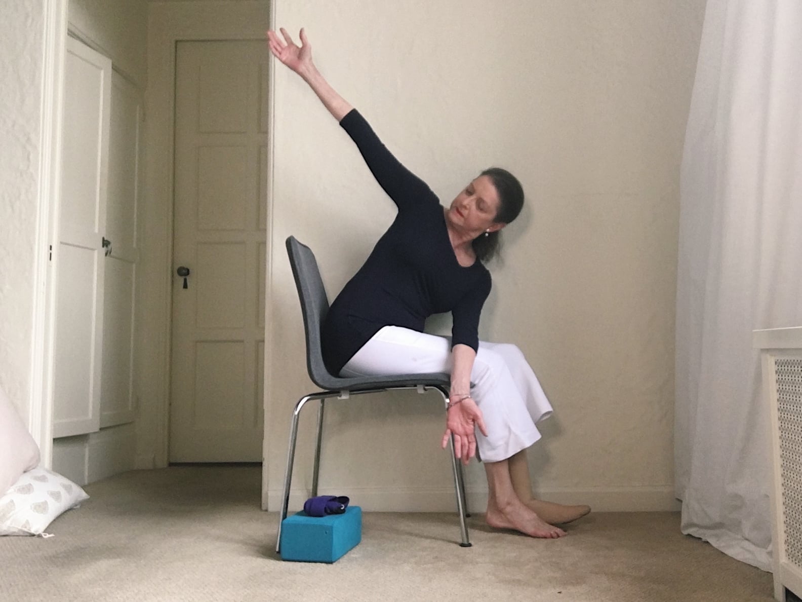 Full-Body Adaptive Seated Yoga Flow in a Chair | POPSUGAR Fitness