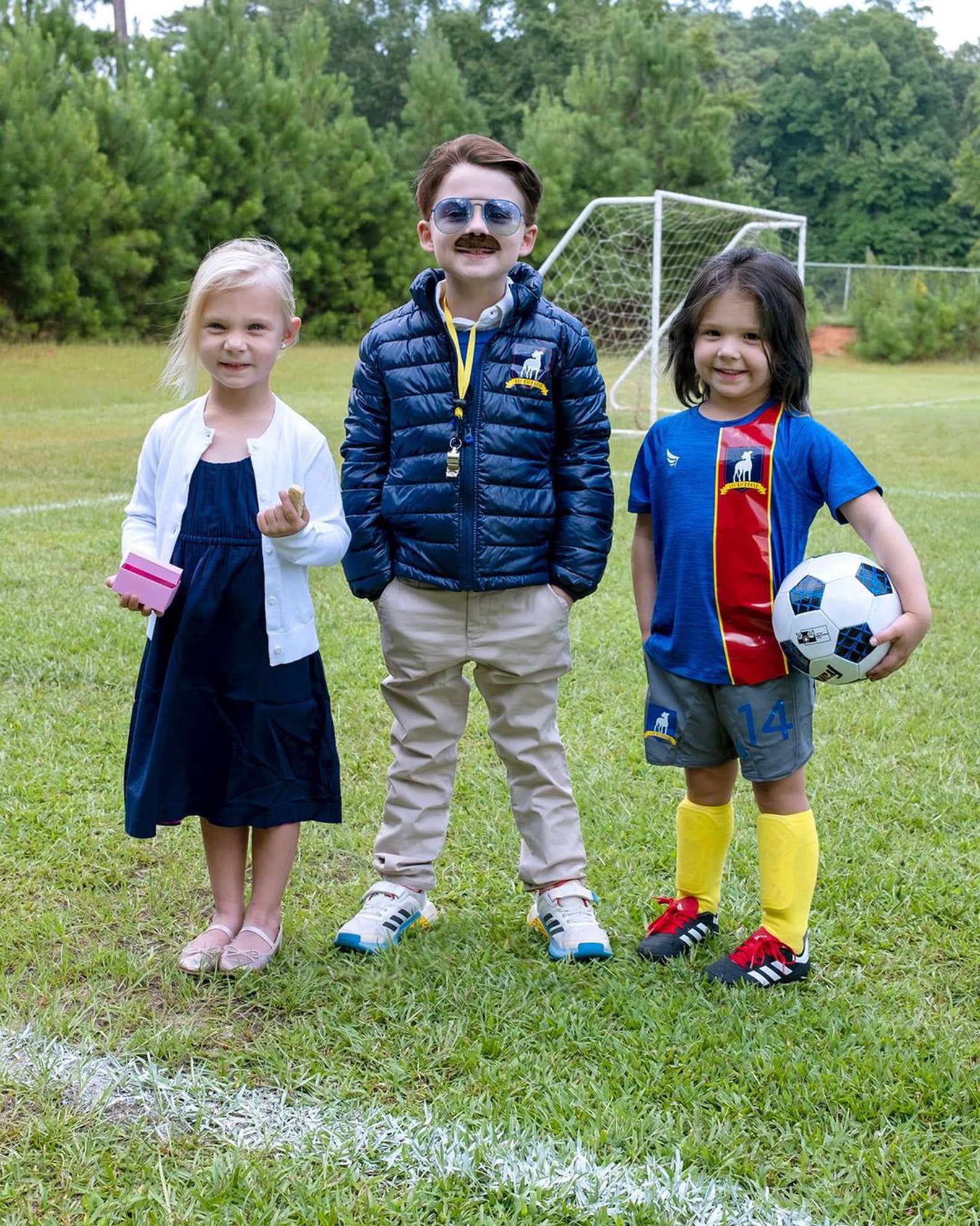 Mom's DIY Ted Lasso Halloween Costumes For Kids | PS Family