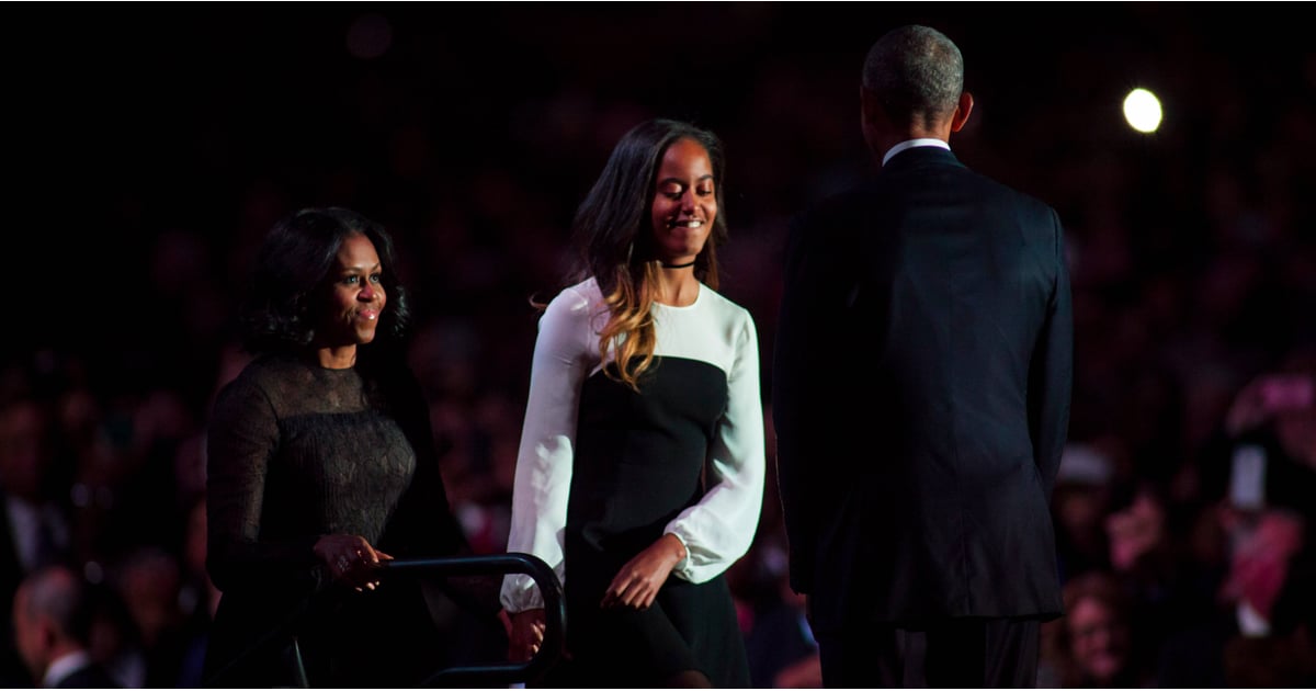 Malia Obama Wearing Cinq a Sept Colorblock Dress | POPSUGAR Fashion