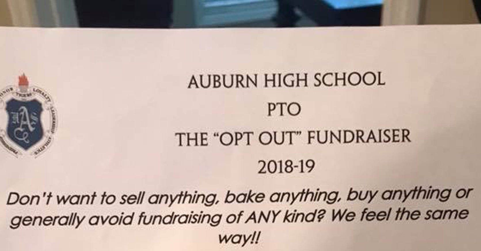 Funny PTO Opt-Out Fundraiser Letter | POPSUGAR Family