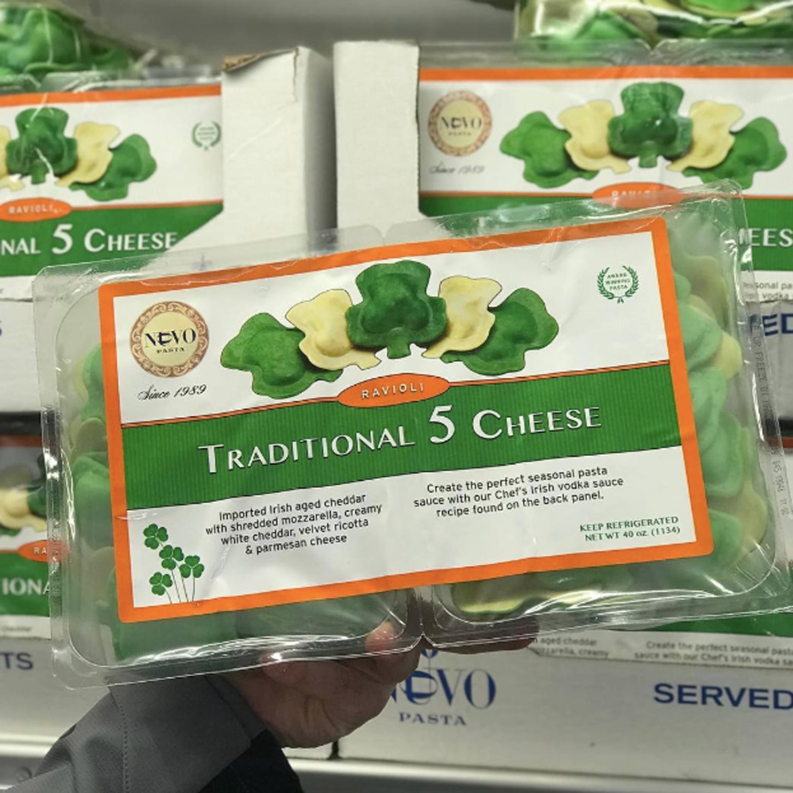 Shamrock-Shaped Ravioli at Costco | PS Food