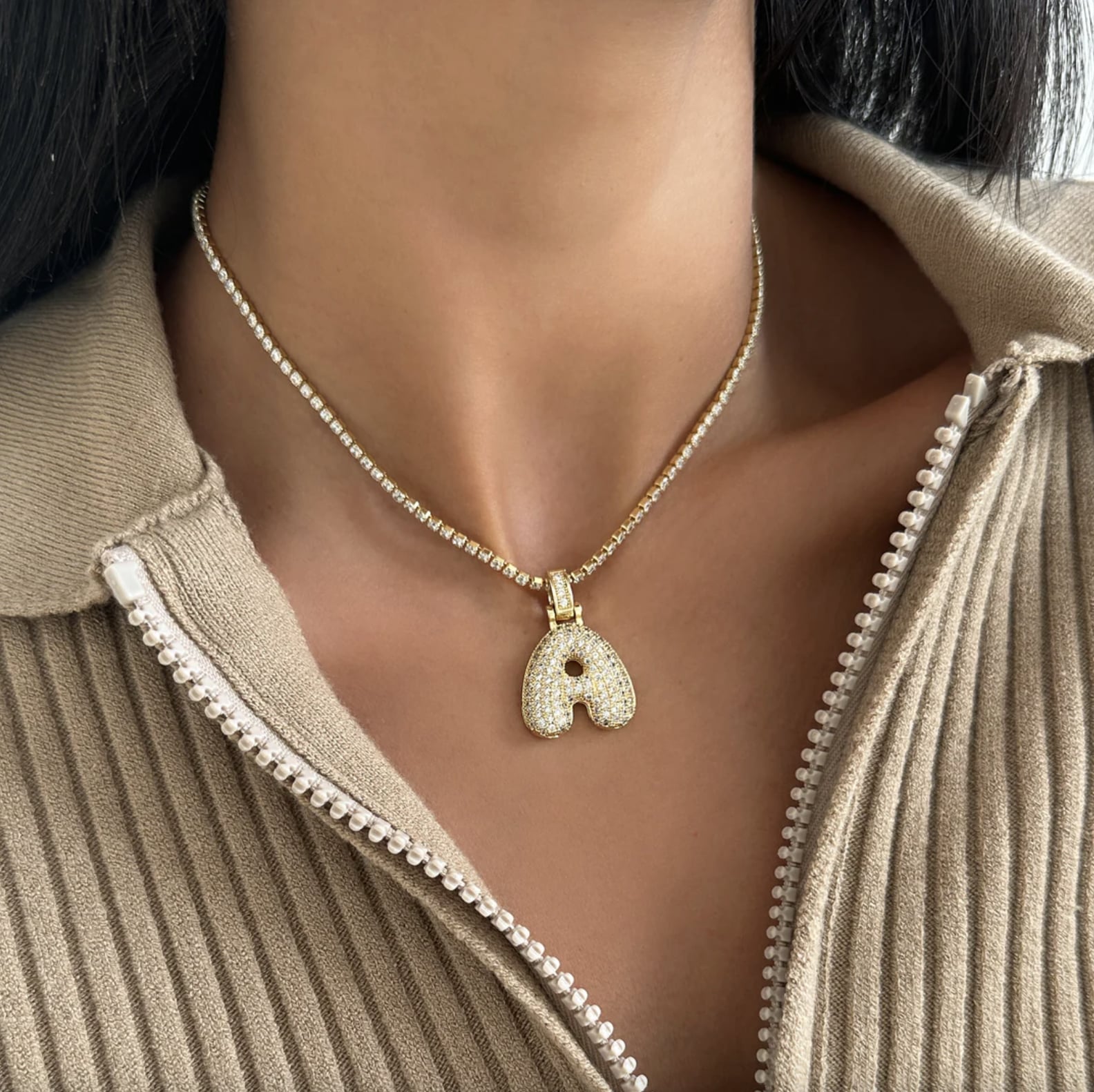 Hailey Bieber's Bubble B Initial Necklace: Shop Best Dupes | PS Fashion