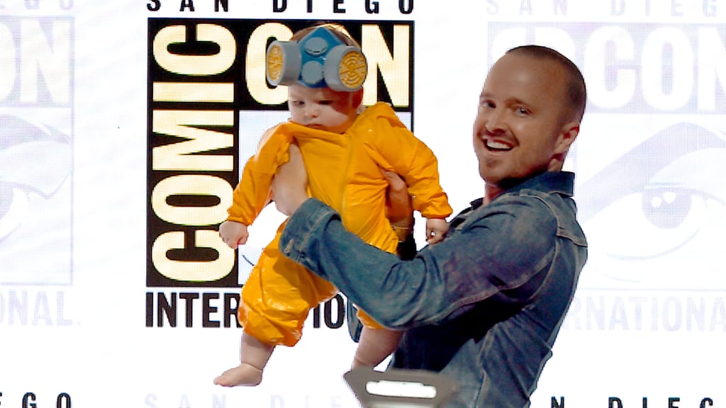 Aaron Paul's Daughter Wears Hazmat Suit at Comic-Con | POPSUGAR Celebrity