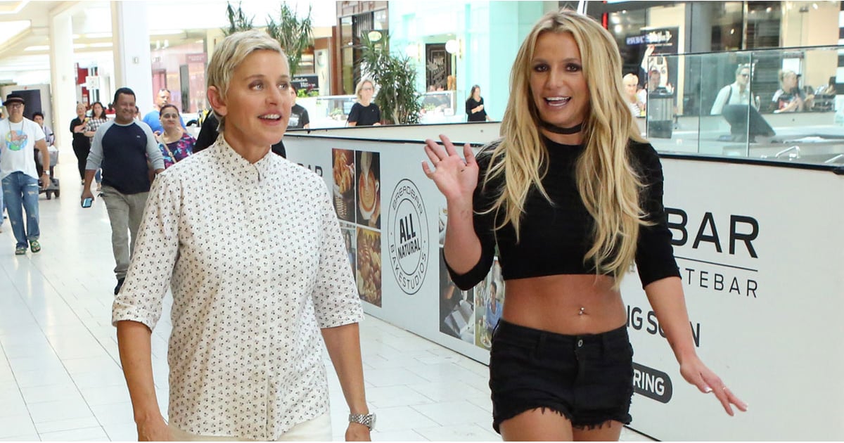 Britney Spears and Ellen DeGeneres Go to the Mall Video | POPSUGAR ...