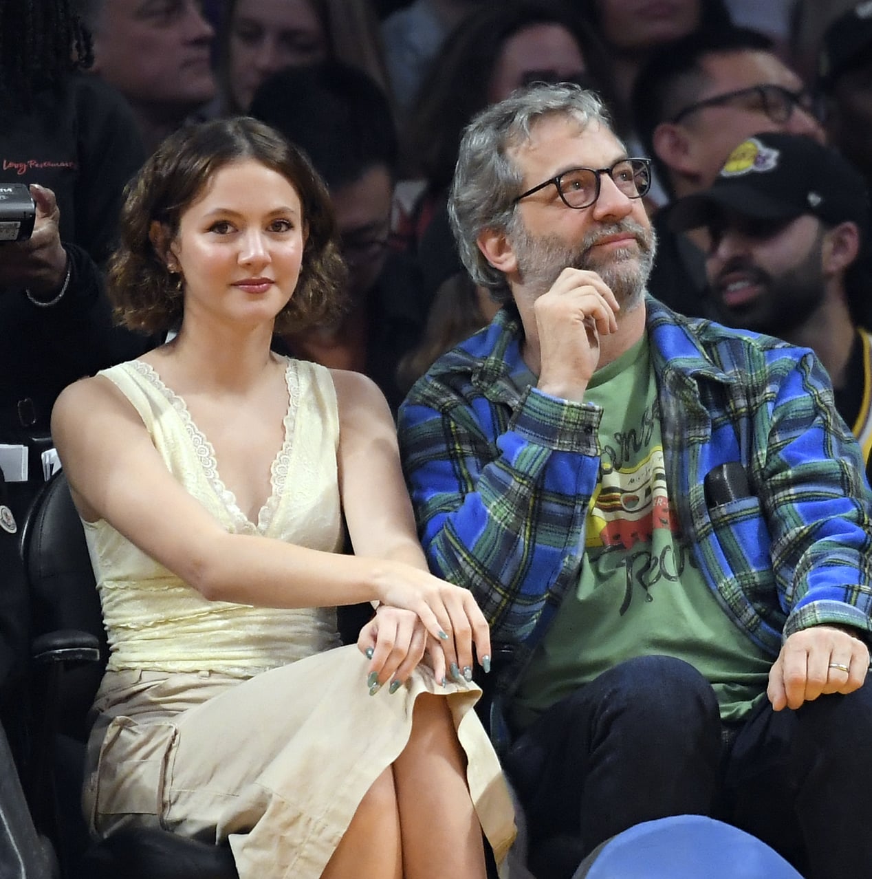 Judd and Iris Apatow Courtside at Lakers Game | Photos | PS Celebrity