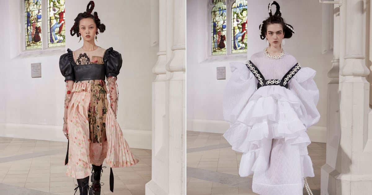Simone Rocha Fall 2021 Features Patchwork and Regencycore | PS Fashion