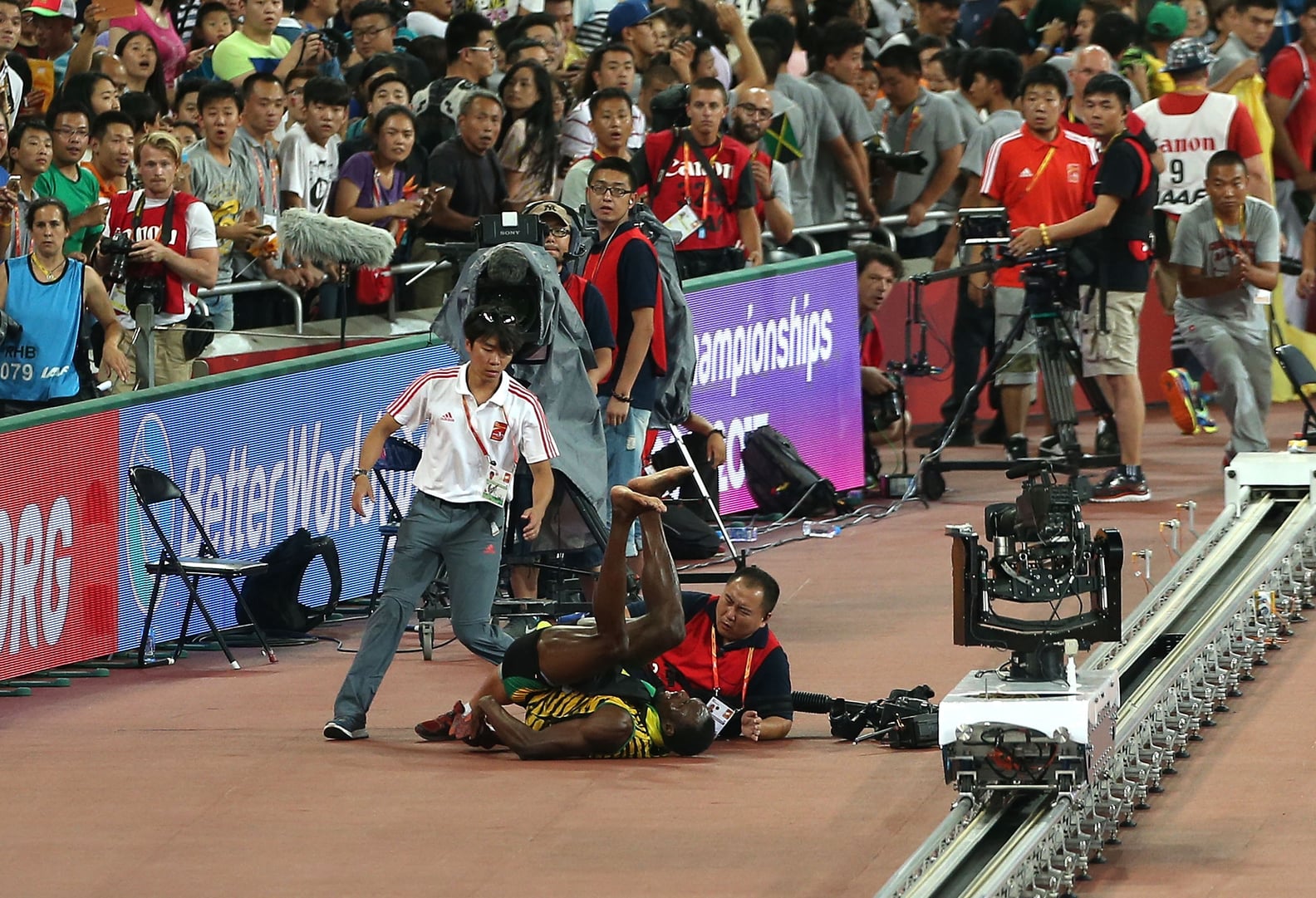 Segway Crashes Into Usain Bolt | POPSUGAR Fitness