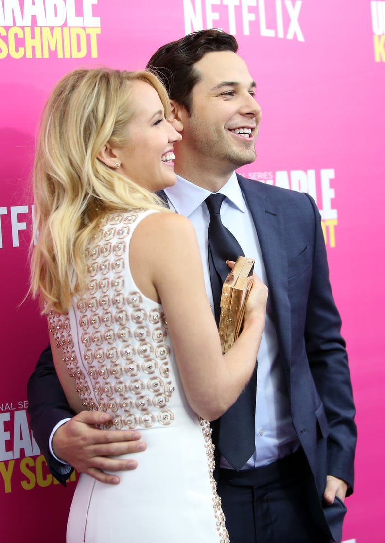 Anna Camp and Skylar Astin at Kimmy Schmidt Premiere 2016 | PS Celebrity