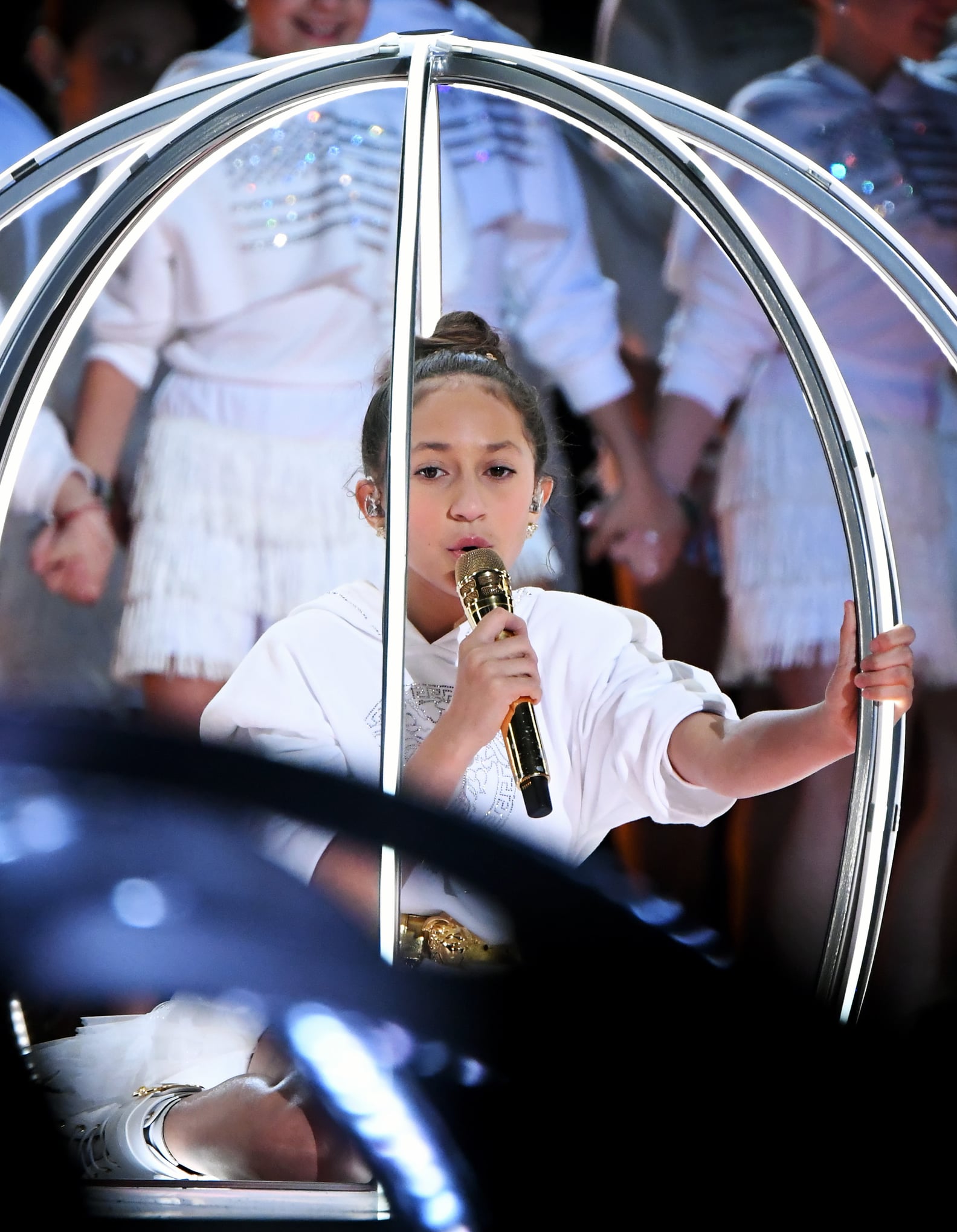 Watch Jennifer Lopez's Daughter Emme Sing at the Super Bowl | PS Family