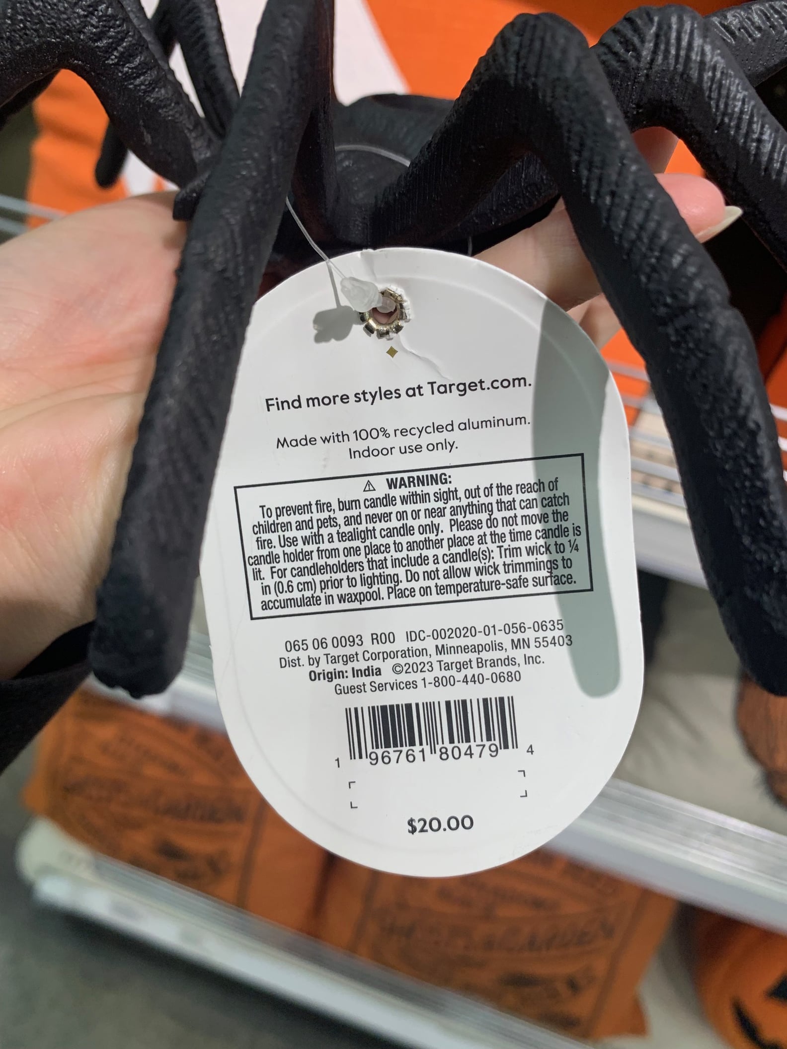 Shop Target's Giant Spider Candle Holder This Halloween | PS Home