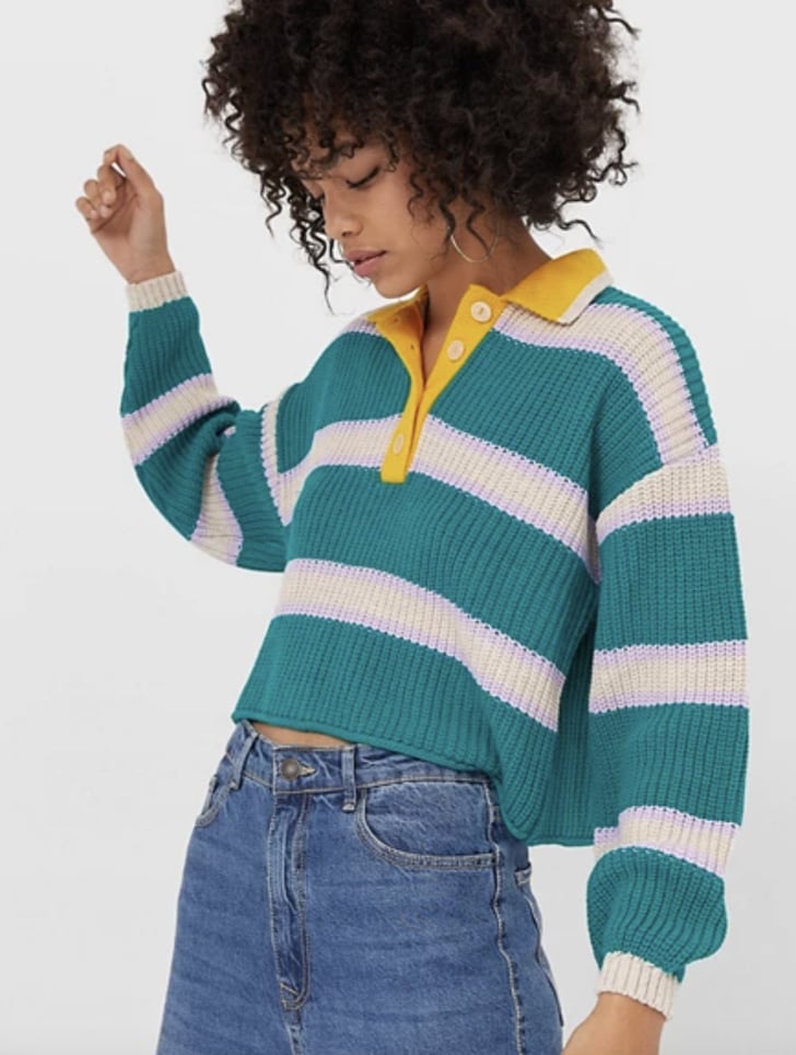Stradivarius Striped Rugby Sweater | The Best, Most Stylish Sweaters ...