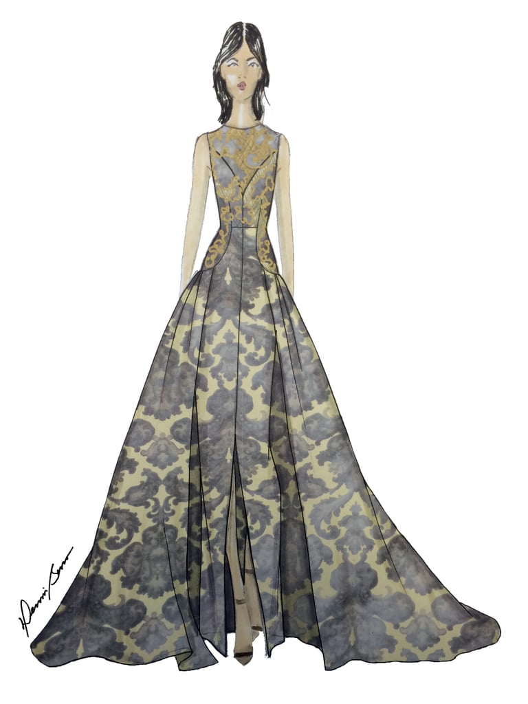 Dennis Basso Designer Sketches From New York Fashion Week Fall 2016 Popsugar Fashion Photo 18