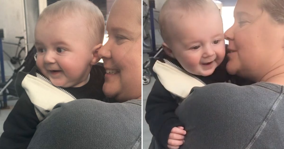 Watch This Sweet Video of Amy Schumer Kissing Baby Gene | POPSUGAR Family