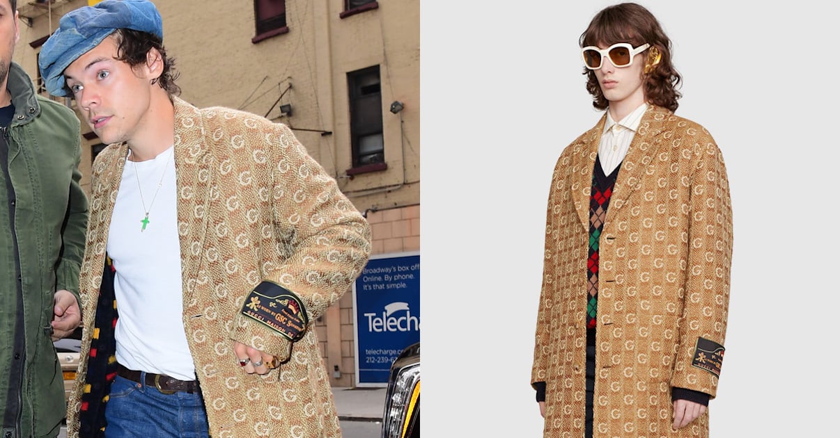 Harry Styles Wears a $4K Gucci Coat and Vans Sneakers in NYC | PS Fashion
