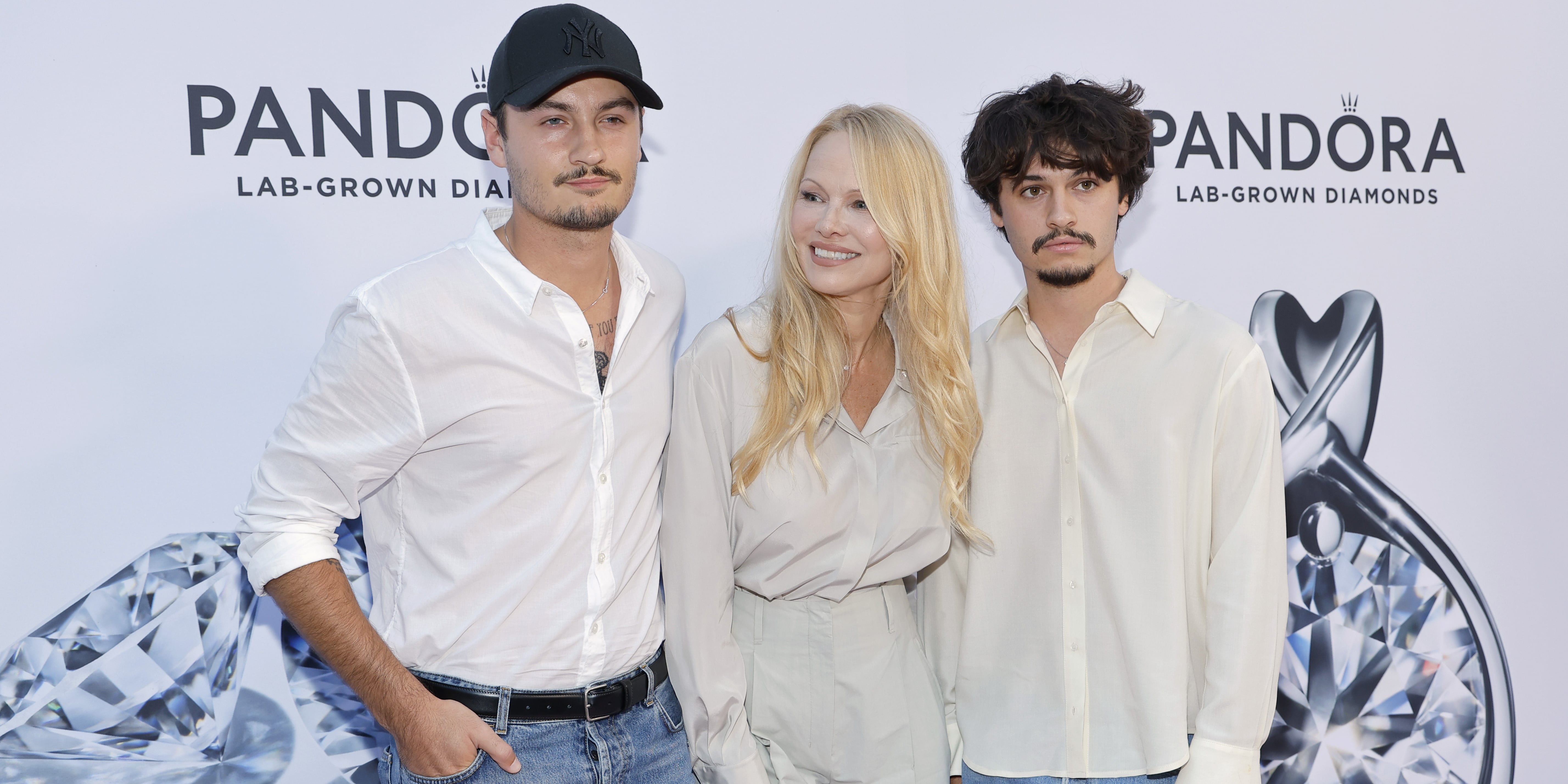Pamela Anderson and Sons at Pandora NYFW Event | PS Celebrity