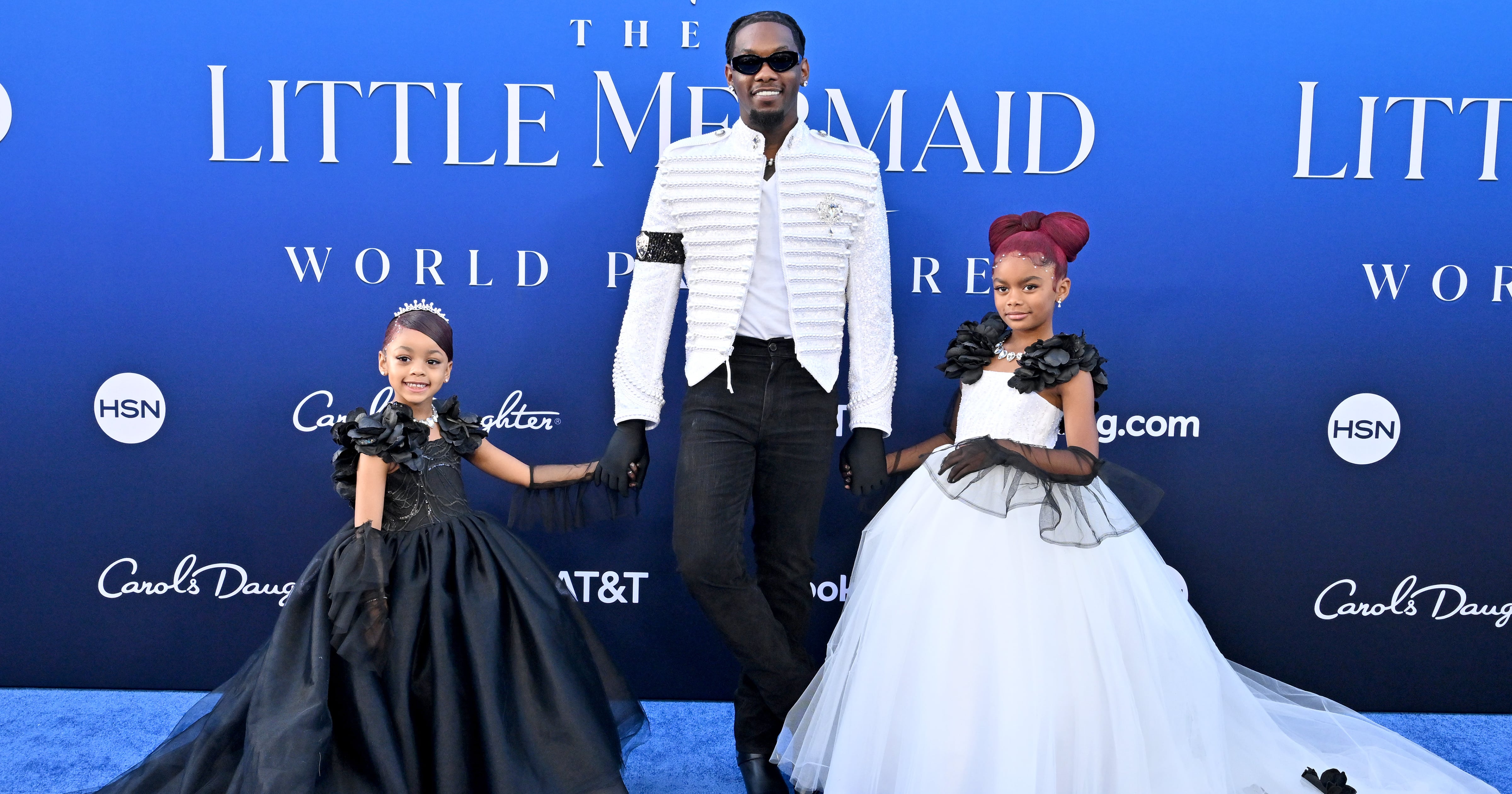 Offset & Daughters Kalea, Kulture at Little Mermaid Premiere | PS Celebrity