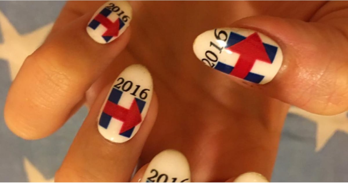 Political Nail Art 2016 | POPSUGAR Beauty
