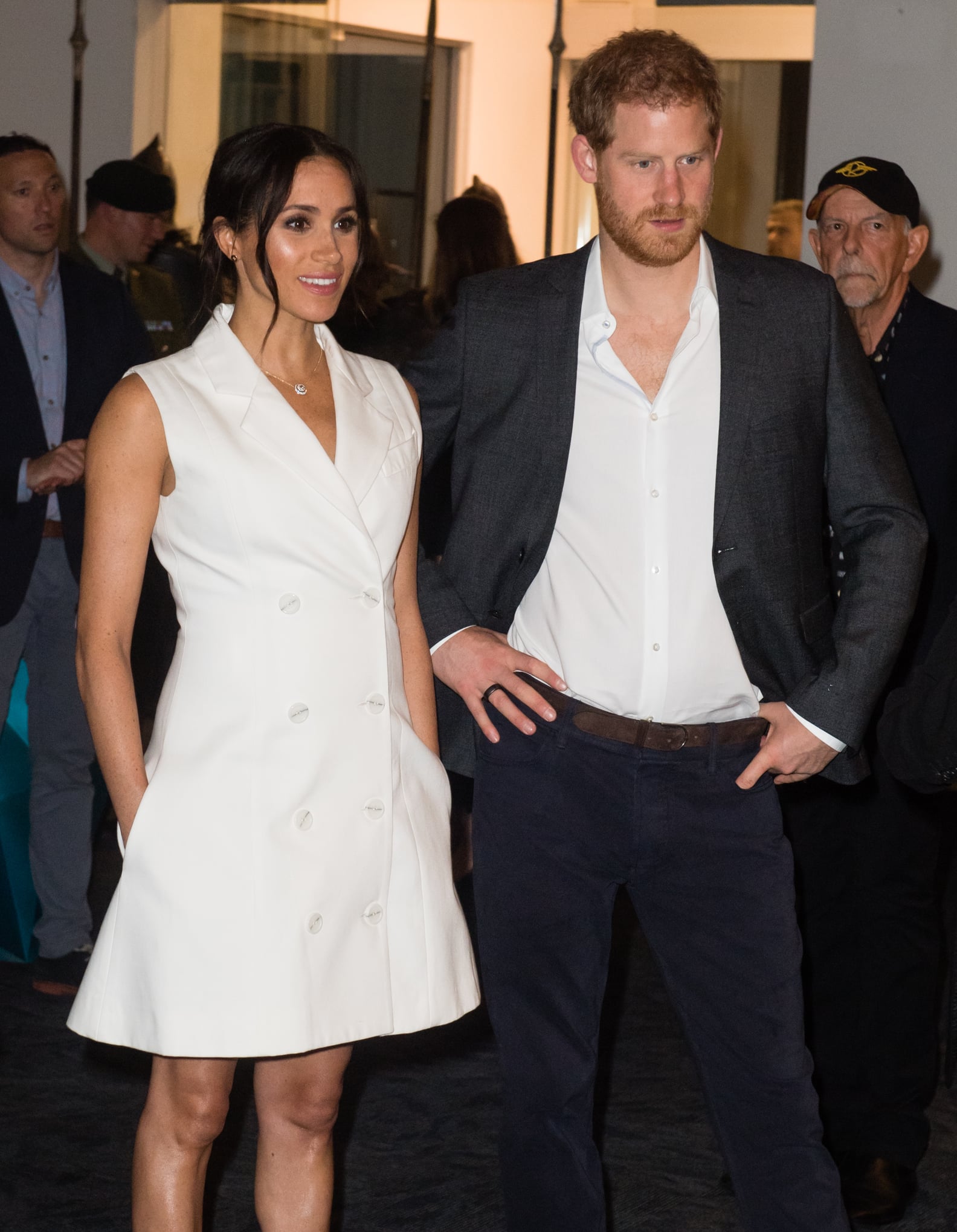 Meghan Markle's Maggie Marilyn Tuxedo Dress October 2018 | PS Fashion