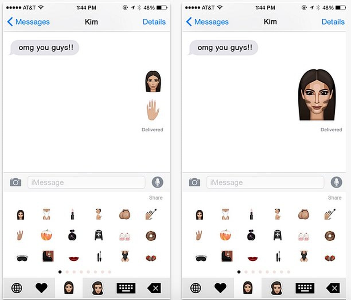 Kim Kardashian Emoji App | POPSUGAR Tech