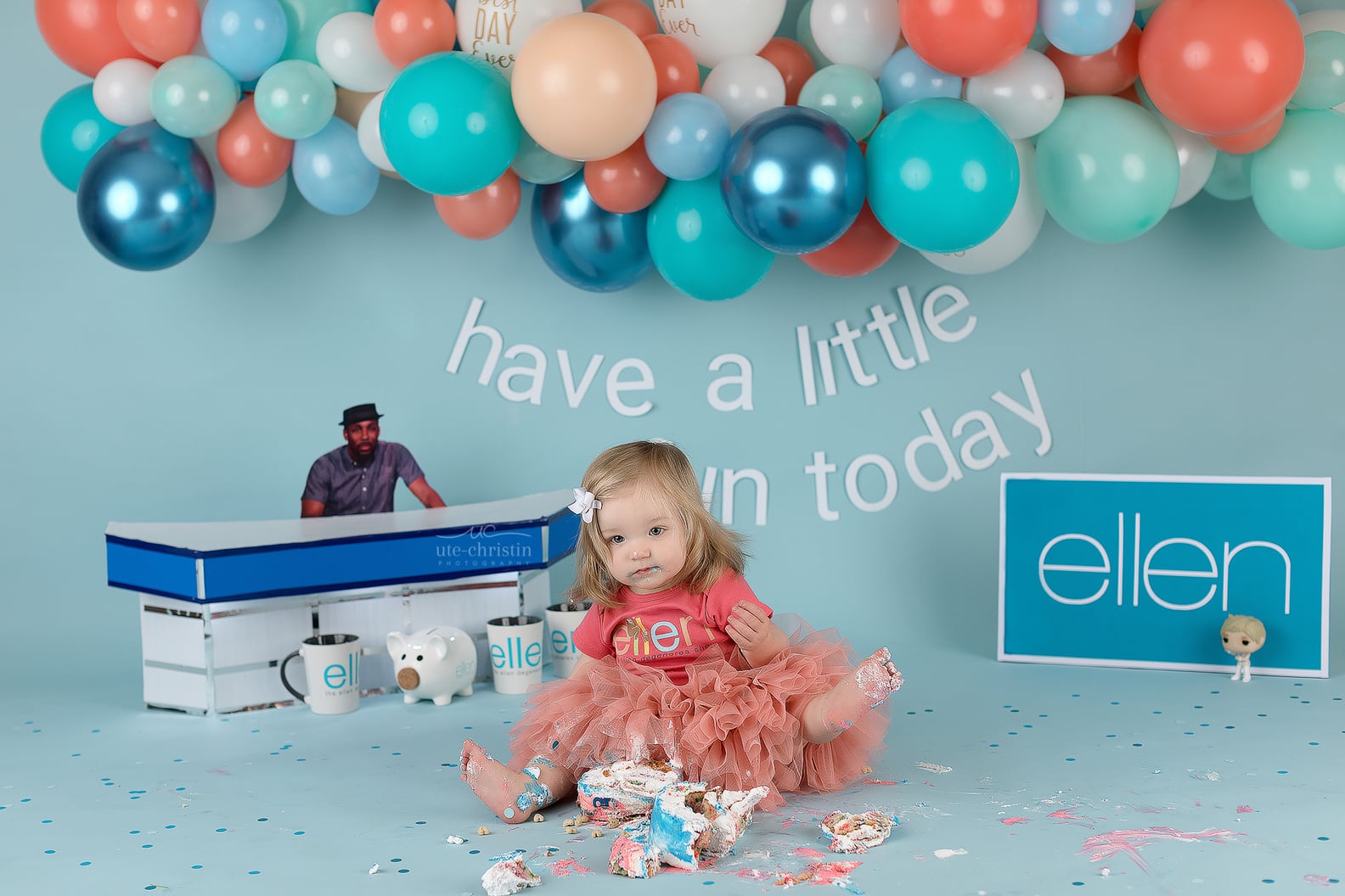 Ellen DeGeneres Cake Smash Photo Shoot | PS Family