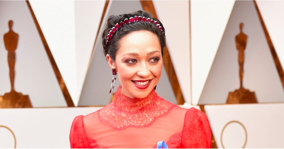 Ruth Negga's Hair and Makeup at the 2017 Oscars | POPSUGAR Beauty