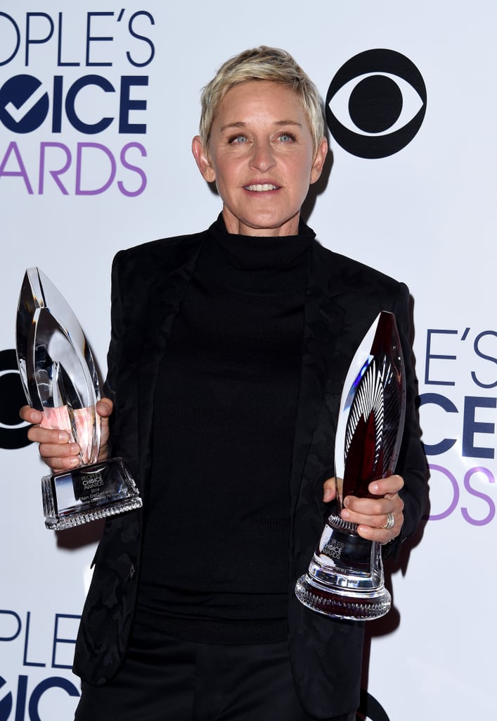 Ellen DeGeneres Portia de Rossi People's Choice Awards 2016 | POPSUGAR ...