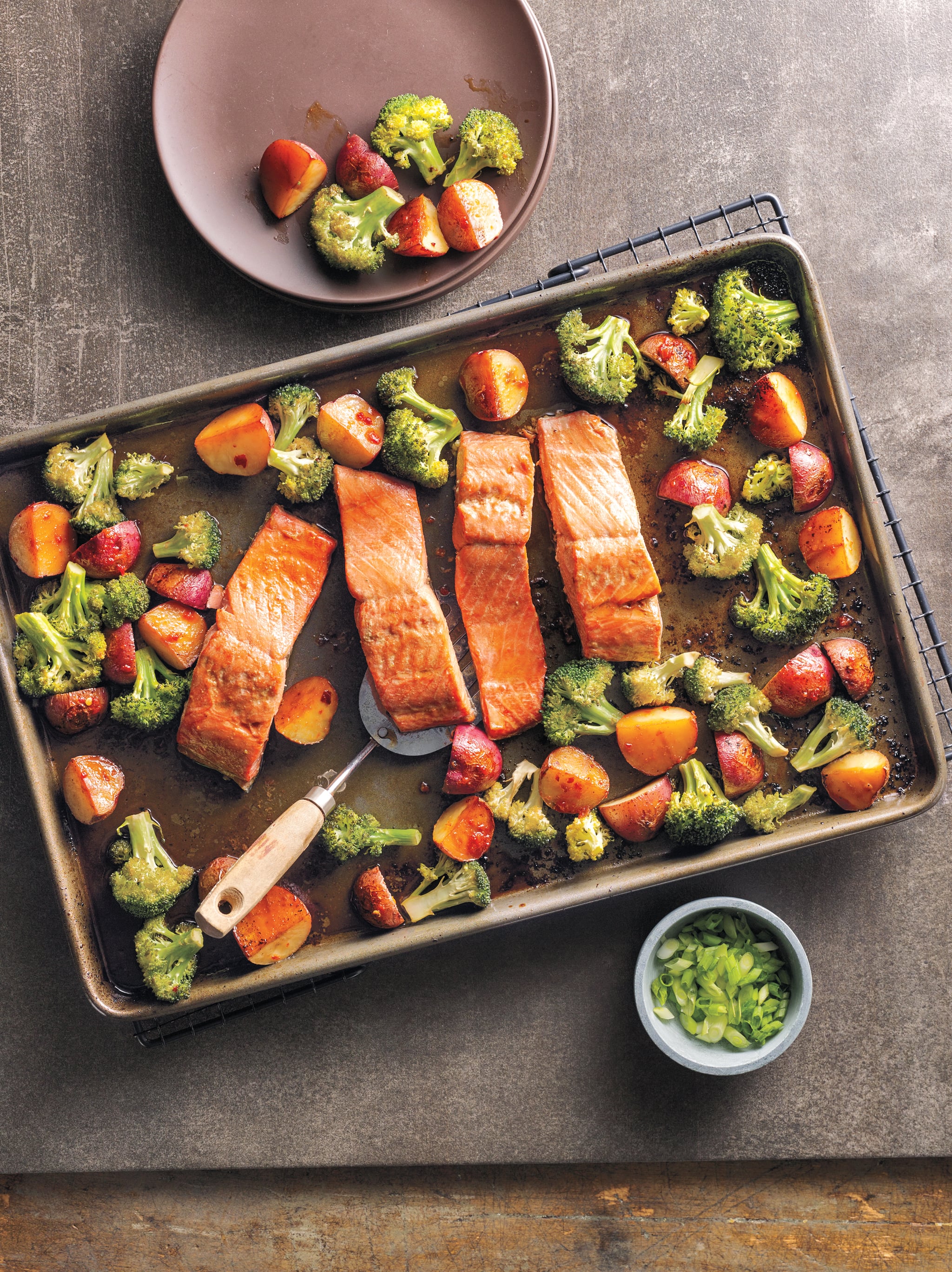 Asian Salmon Sheet Pan Dinner Recipe POPSUGAR Food