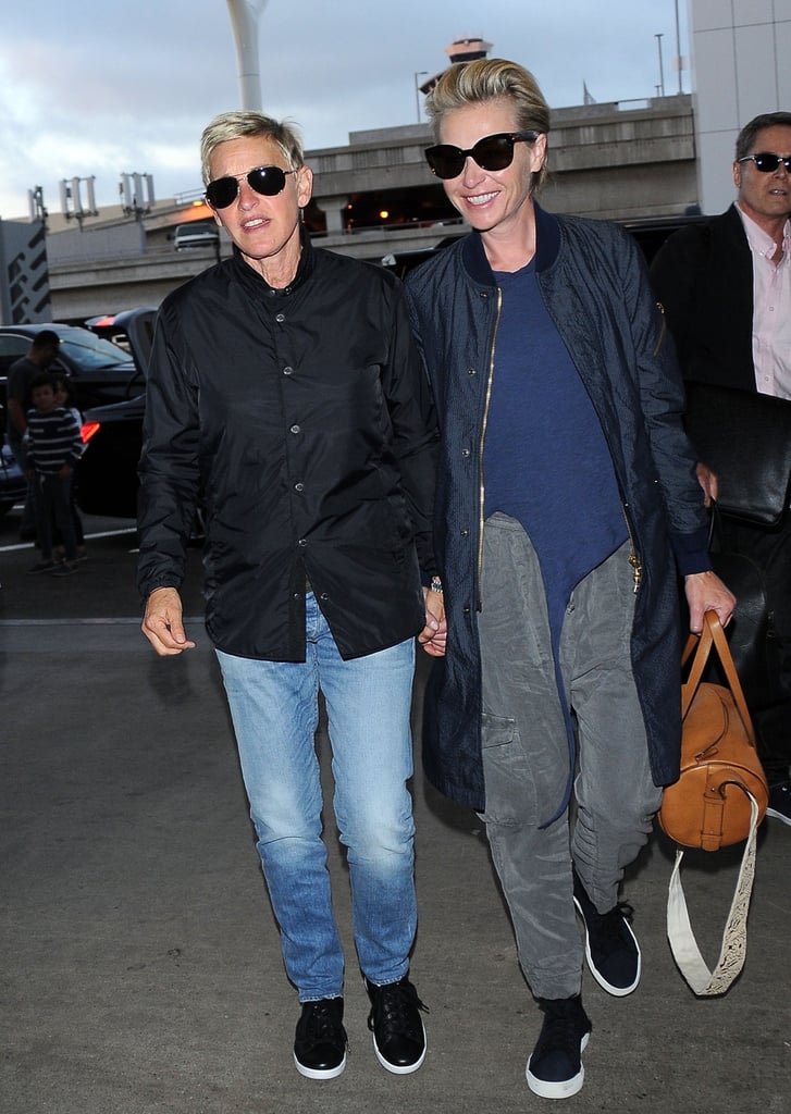 Ellen DeGeneres and Portia de Rossi in LA July 2016 | POPSUGAR Celebrity