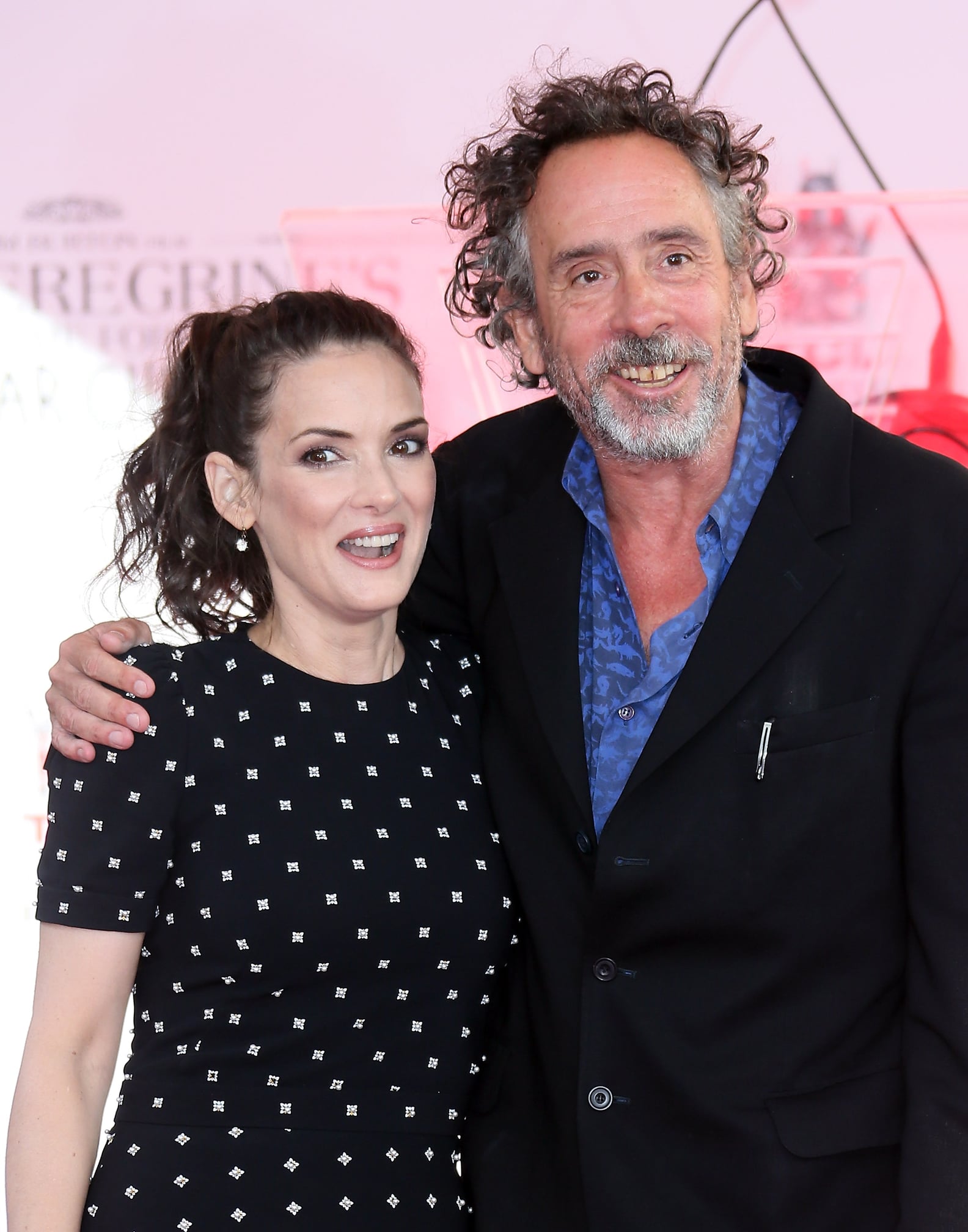 Winona Ryder and Tim Burton at Handprint Ceremony 2016 | PS Celebrity