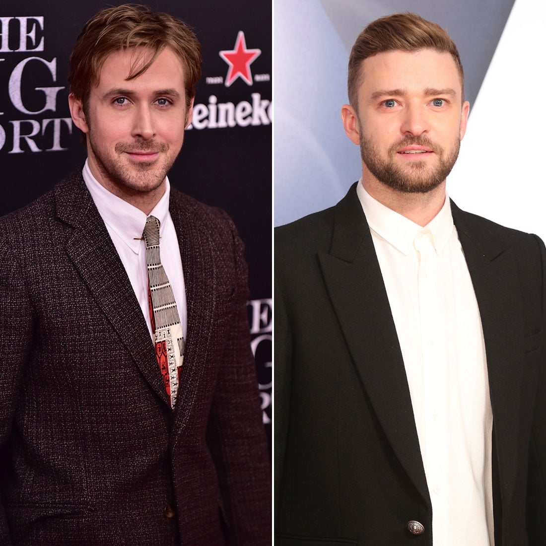 Ryan Gosling Justin Timberlake Hang Out December 2015 | POPSUGAR Celebrity