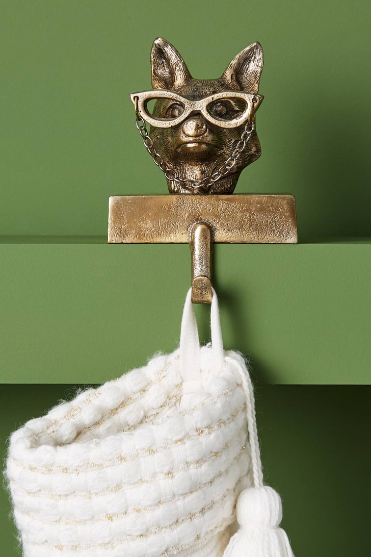 Sophisticated Fox Stocking Holder | Anthropologie Holiday Trim ...