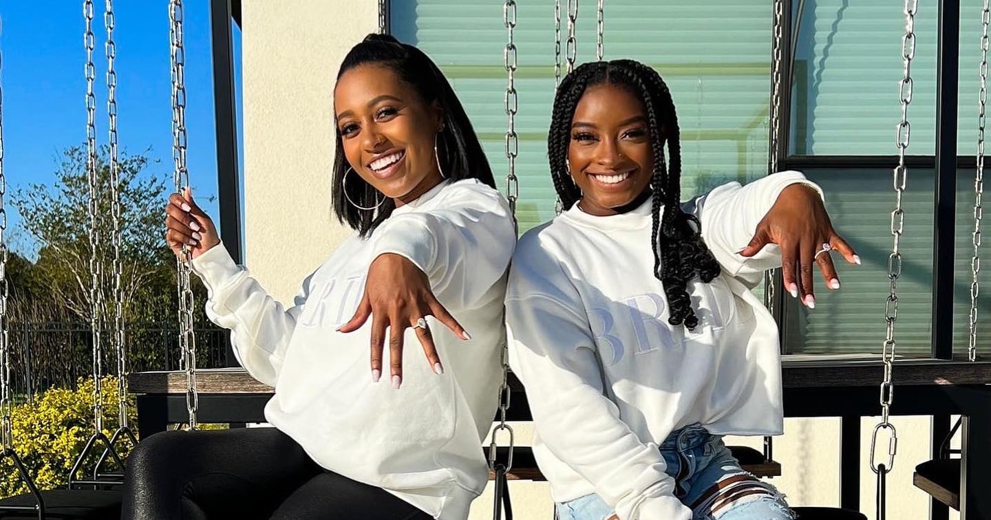 Simone Biles and Kayla Simone's Matching Bride Sweaters | PS UK Style