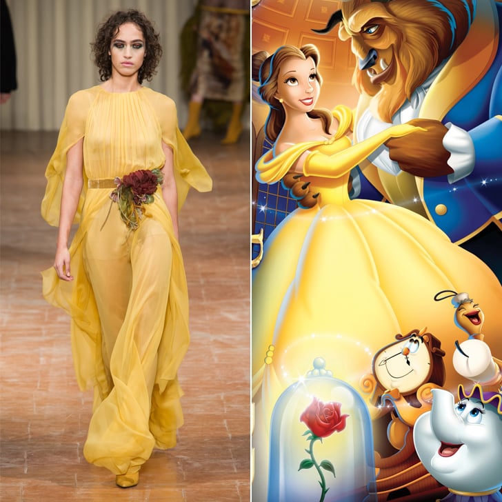 Disney Princess Dresses on the Runway Fall 2017 | POPSUGAR Fashion