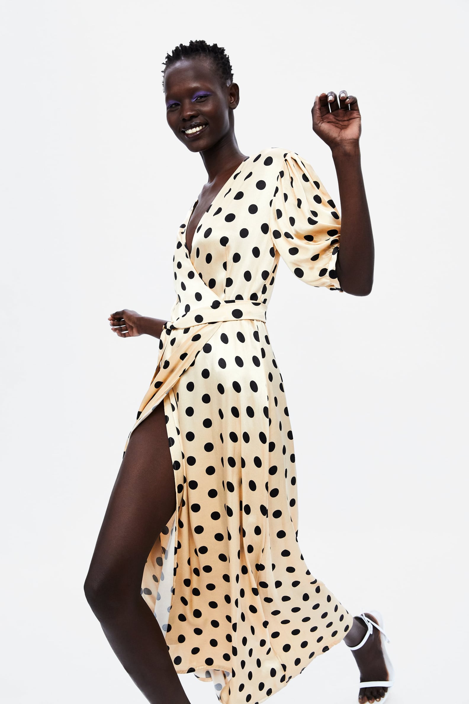 How to Wear a Wrap Dress Over Pants | PS Fashion