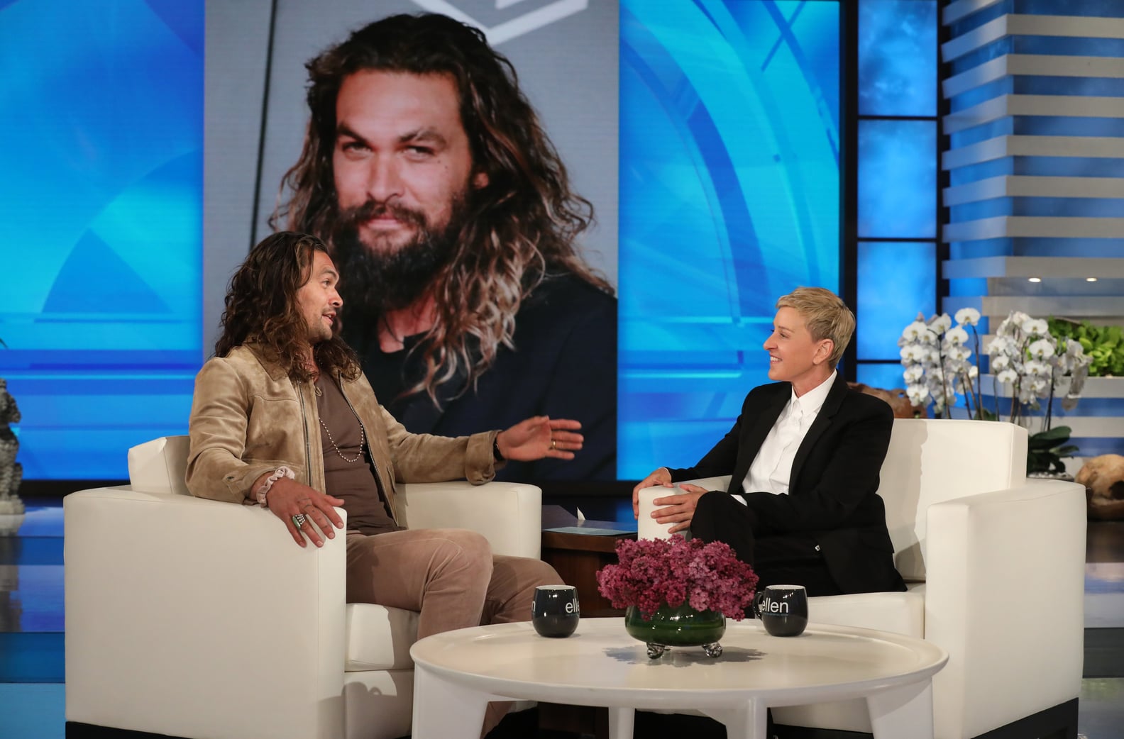 Jason Momoa on The Ellen DeGeneres Show Videos 2019 | POPSUGAR Celebrity