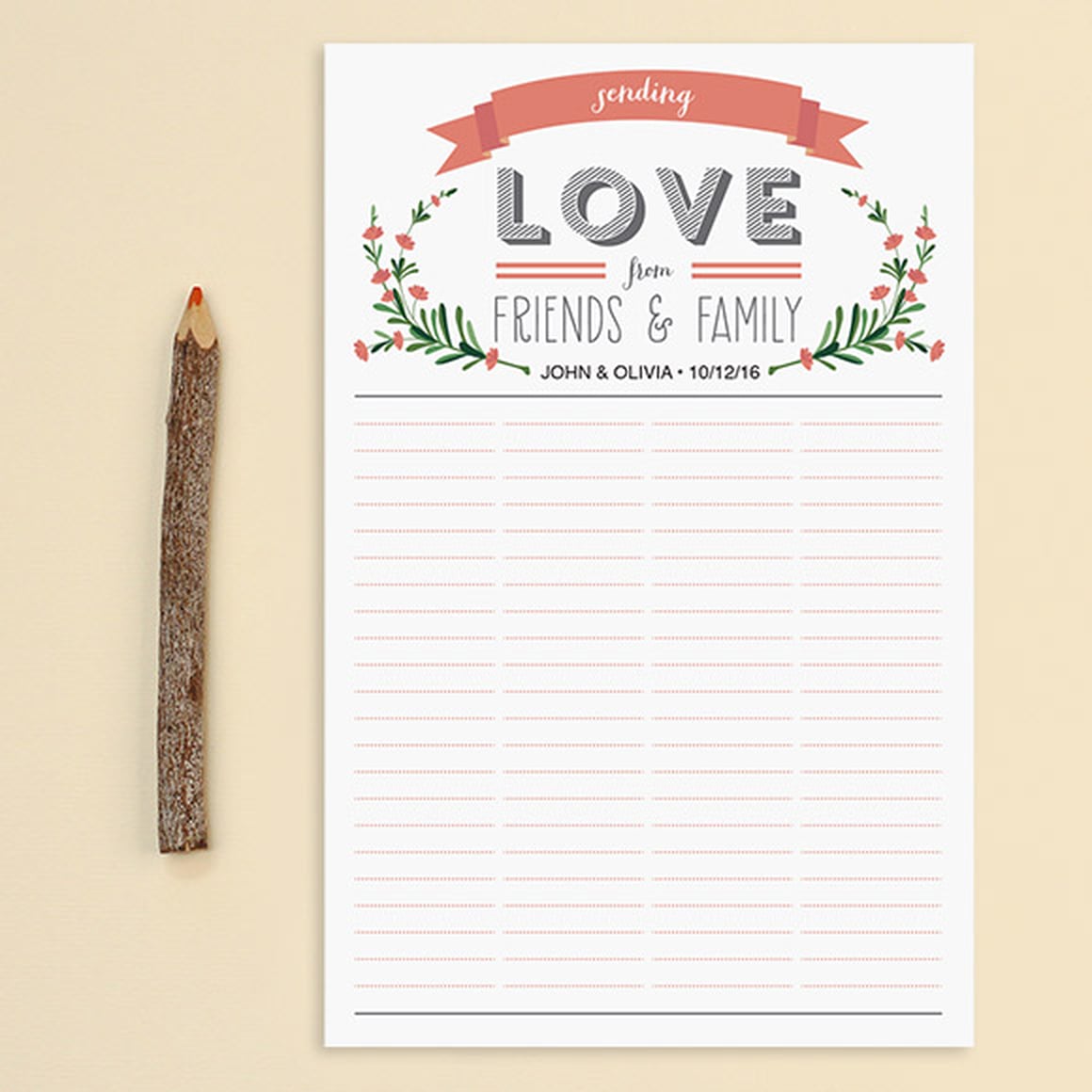 Free Wedding Guest-Book Printables | PS Smart Living