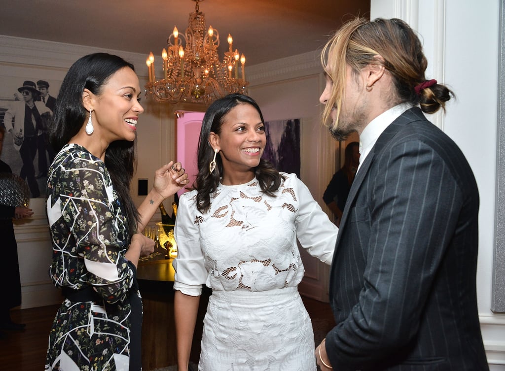 Zoe Saldana and Marco Perego at an Art Event in Los Angeles | POPSUGAR ...